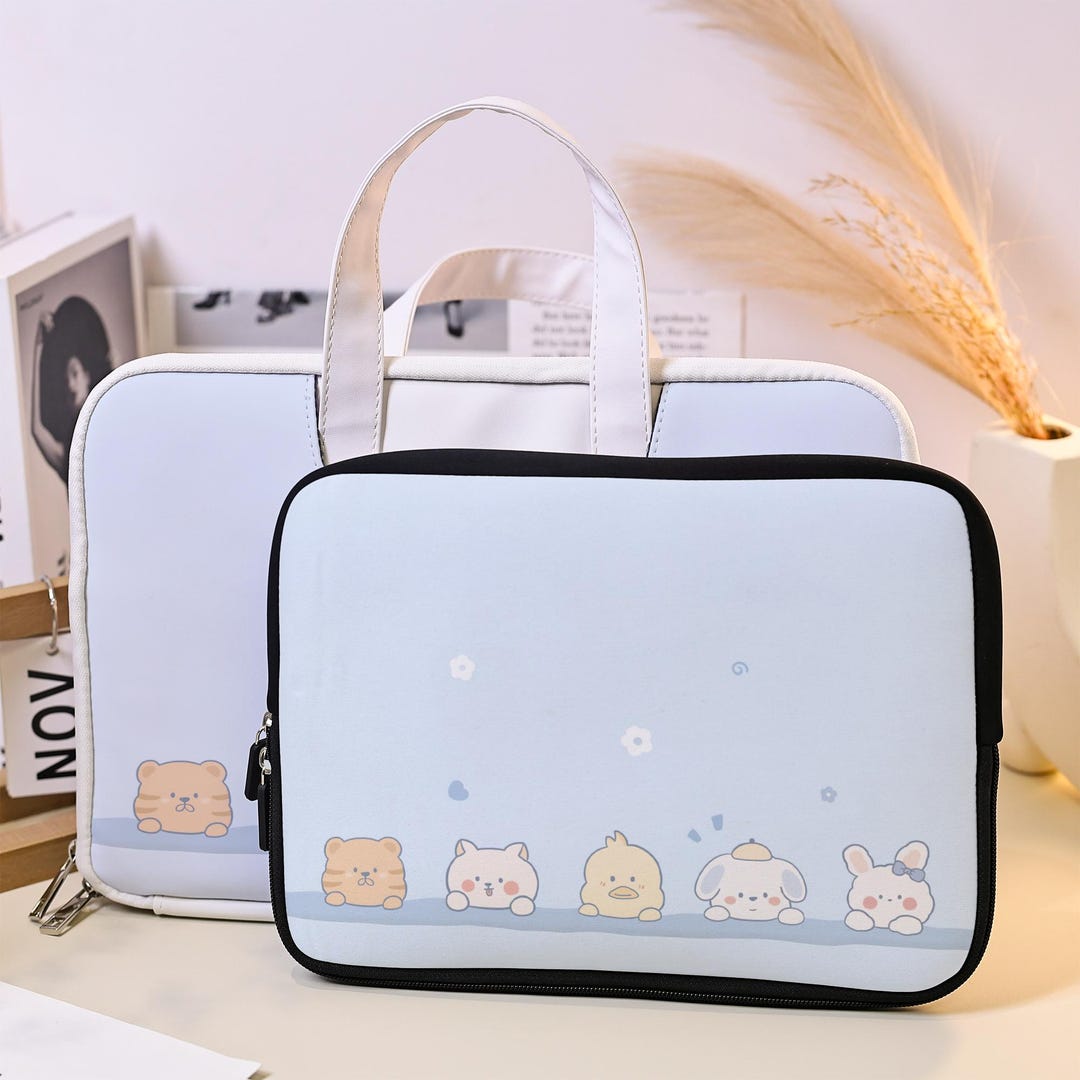 Cartoon Animals Laptop Sleeve,laptop Case,leather Laptop Sleeve,ipad ...