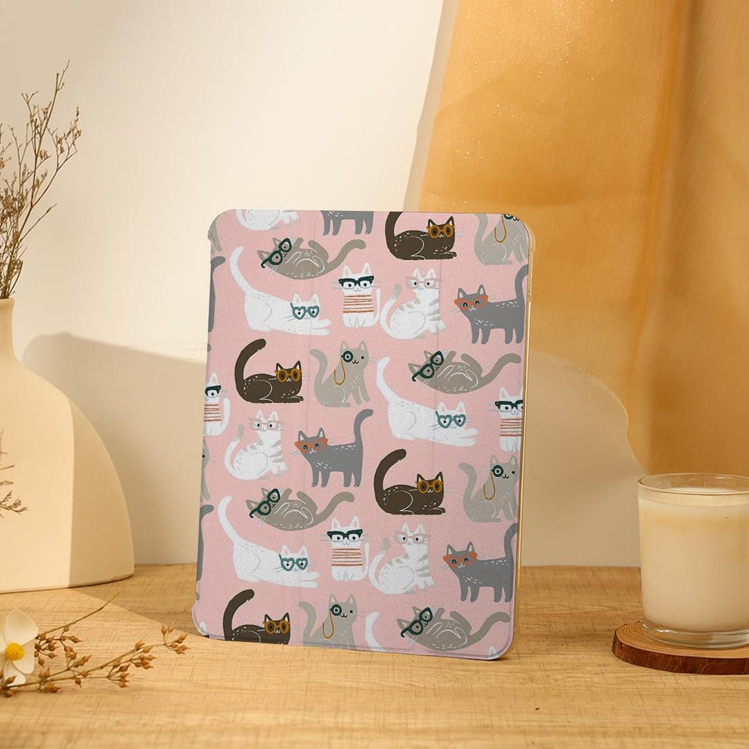 Cats Cartoon iPad Case,ipad Air Case for 13"/11"ipad Pro 2024,13"ipad ...