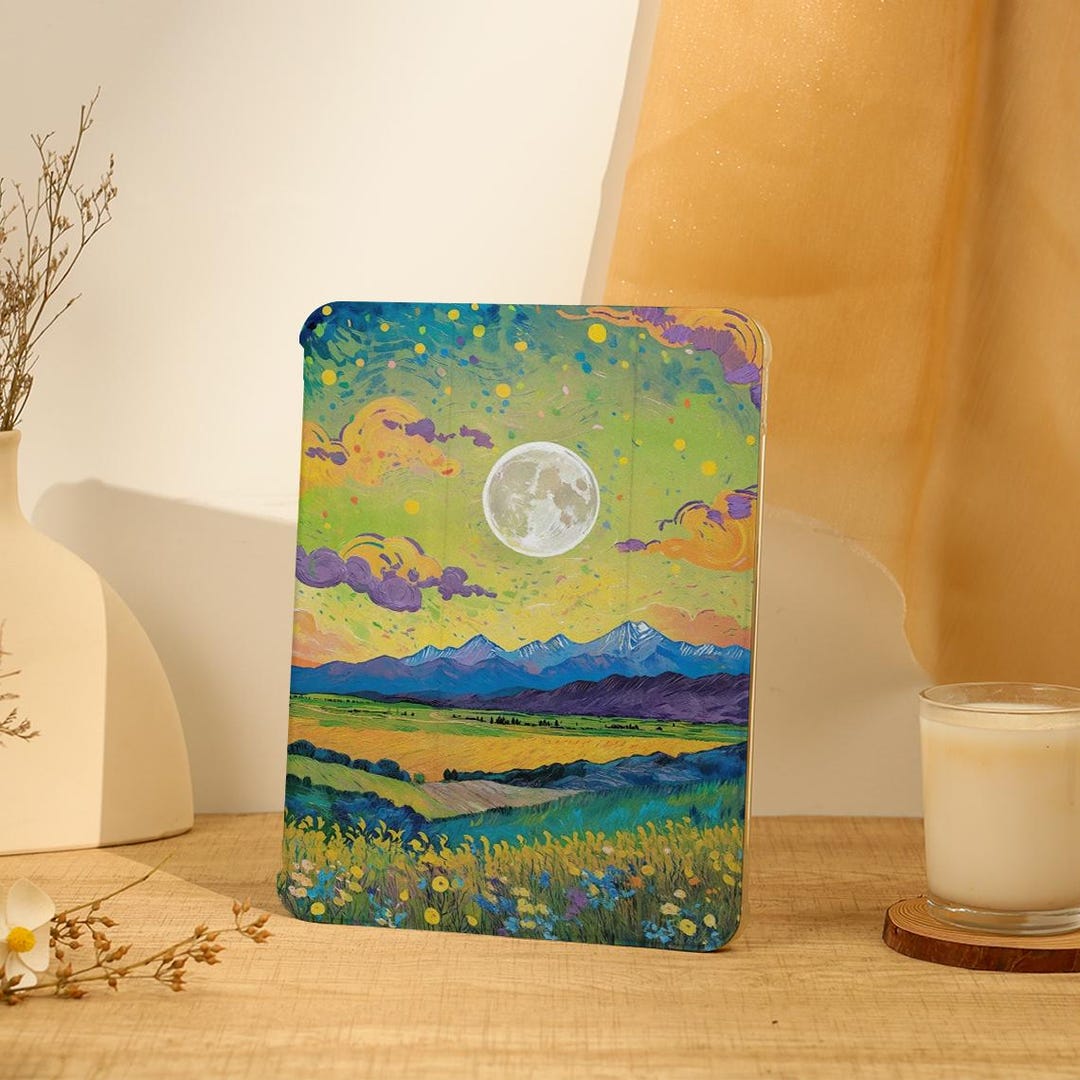 Oil Painting Field iPad Case,ipad Air Case for 13"/11"ipad Pro 2024,13 ...