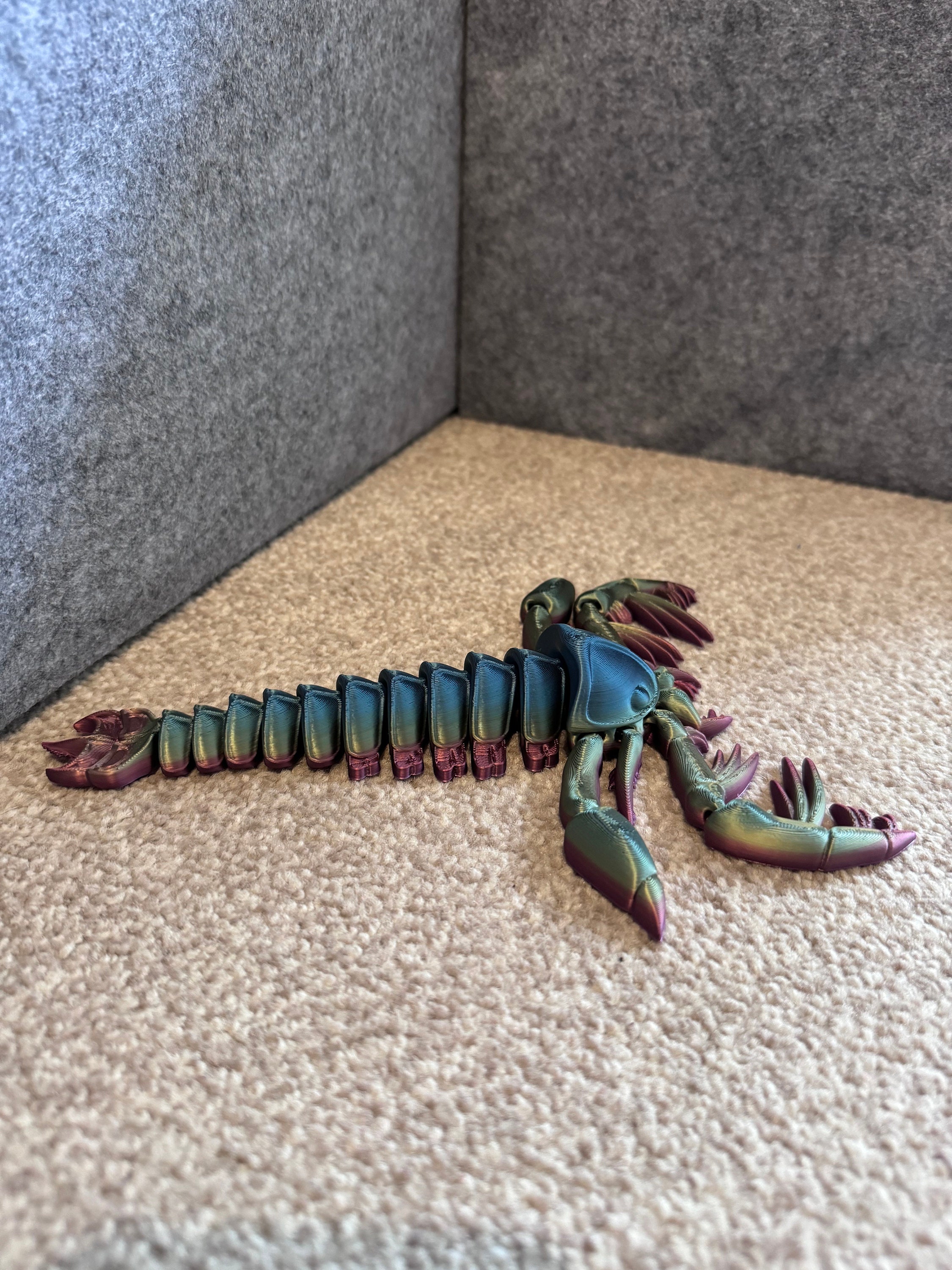 3D Printed Flexi Articulated Sea Scorpion - Etsy