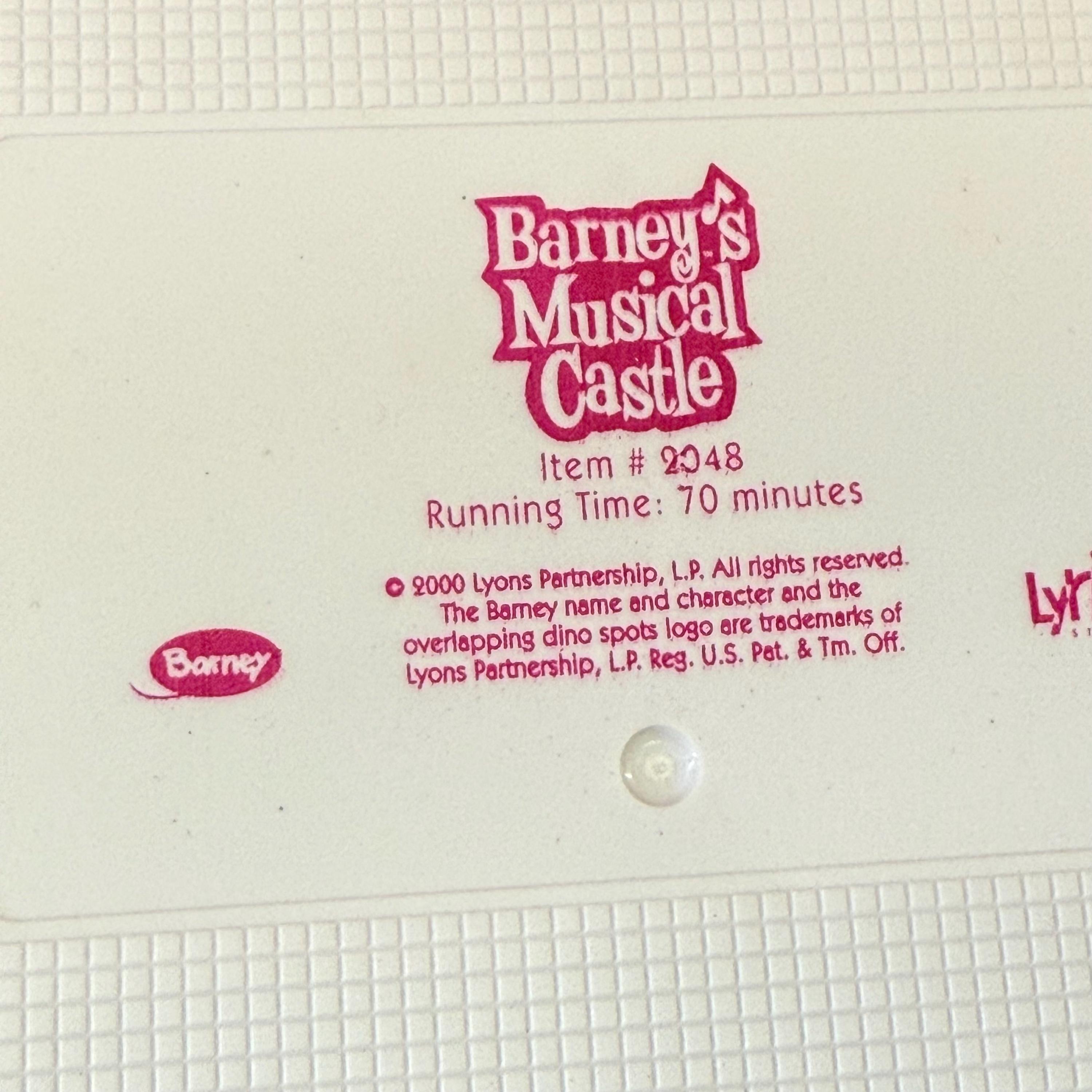 2000 Barney’s Musical Castle LIVE! VHS Tape - Etsy