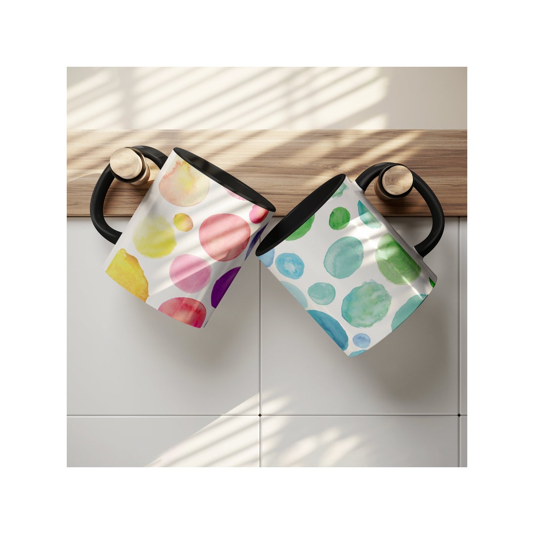 Rainbow Dots Coffee Mugs LGBTQ Pride Mug Valentine's Birthday Gift ...