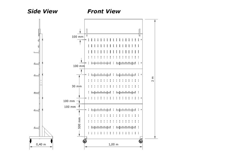 Digital Pegboard Display Stand Plan – PDF Blueprints + Cut List | Craft ...