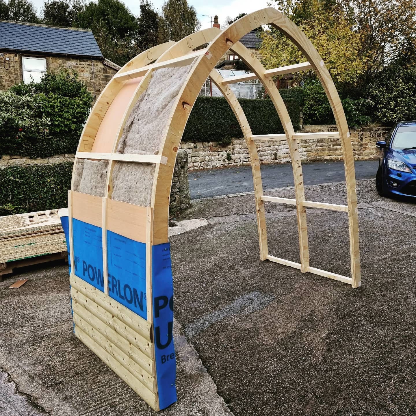 Glamping Pod Frame/cabin 8x20 Ft Vector Dxf/ai Files CNC Router. - Etsy