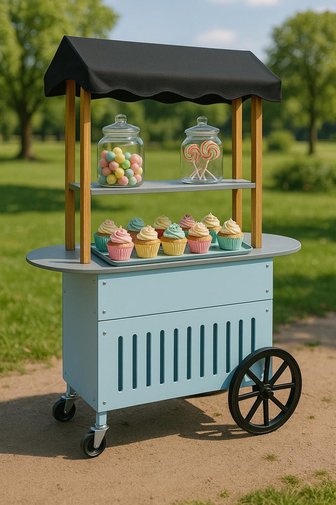 Mobile Candy Cart Display – Digital DIY Plans (PDF) | Cupcake & Dessert ...