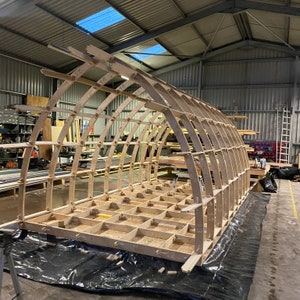 Glamping Pod Frame/cabin 8x20 Ft Vector Dxf/ai Files CNC Router. - Etsy