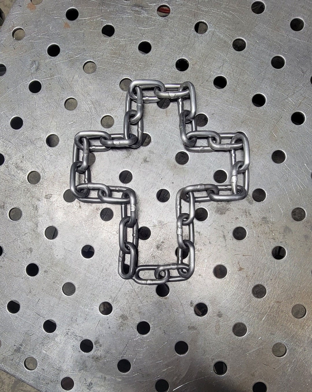 Stubby Chain Cross - Etsy