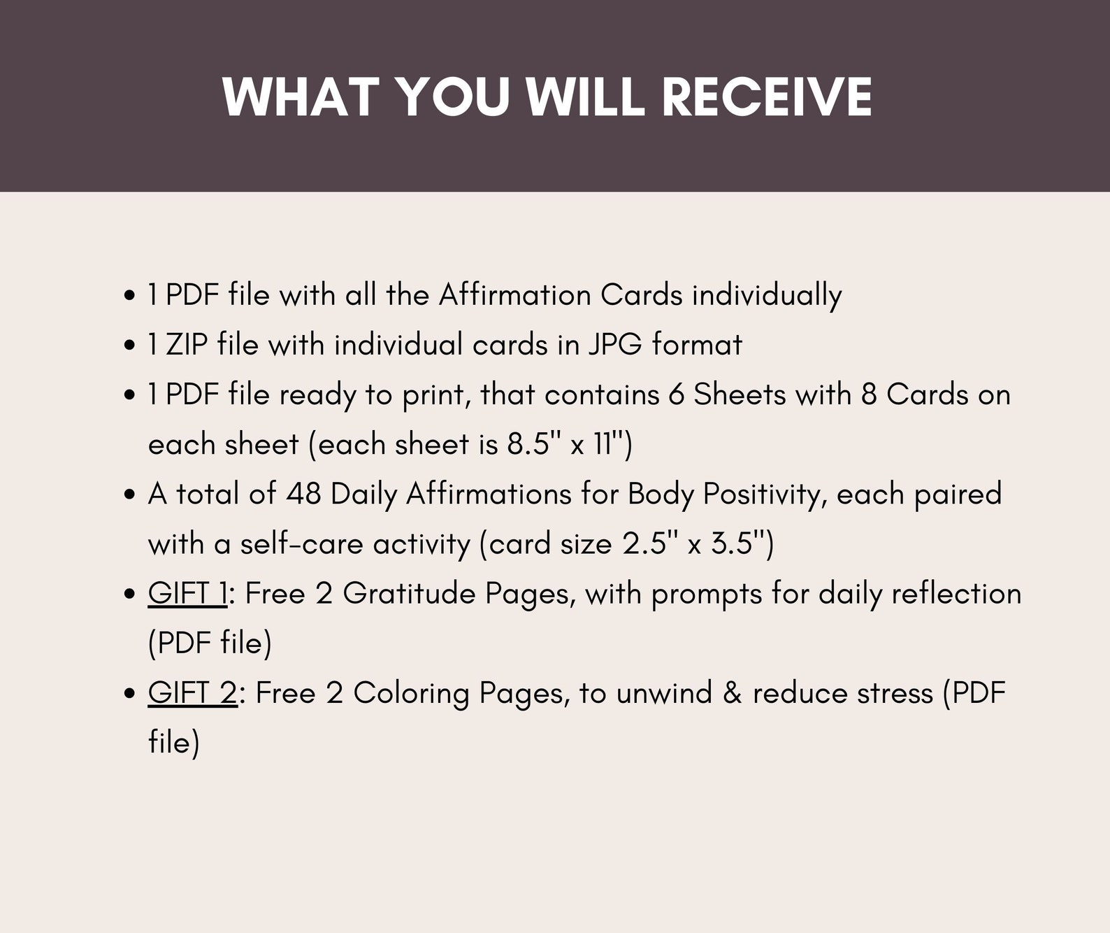 Body Image Printable Cards, Daily Affirmations Body Positivity With ...