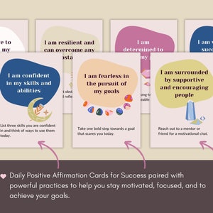 Success Ambition Positive Affirmations With Supporting Practices ...