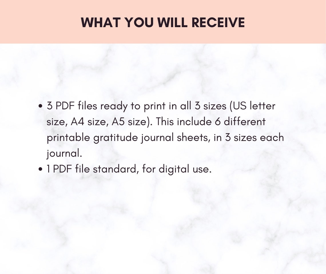 Self-reflection Gratitude Journal Adults Printable Sheet, Daily Self ...