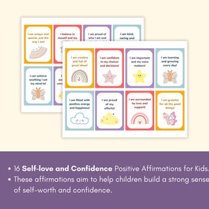 Confidence Courage Affirmation Card for Kids, Printable Children ...