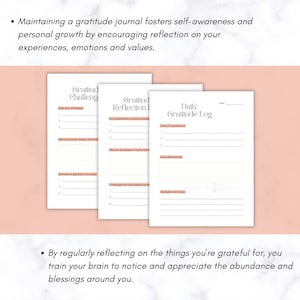 Self-reflection Gratitude Journal Adults Printable Sheet, Daily Self ...
