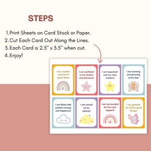 Confidence Courage Affirmation Card for Kids, Printable Children ...