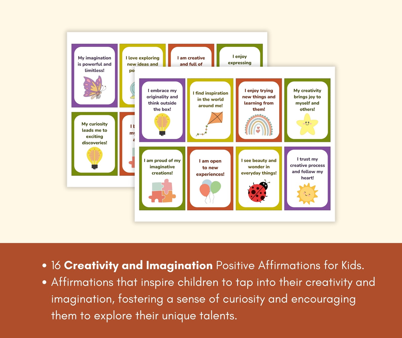 Confidence Courage Affirmation Card for Kids, Printable Children ...