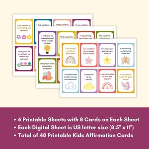 Confidence Courage Affirmation Card for Kids, Printable Children ...