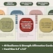 Retro Printable Resilience Affirmation Cards, Strength Resilience Daily ...