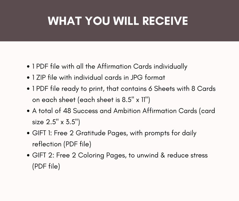 Success Ambition Positive Affirmations With Supporting Practices ...