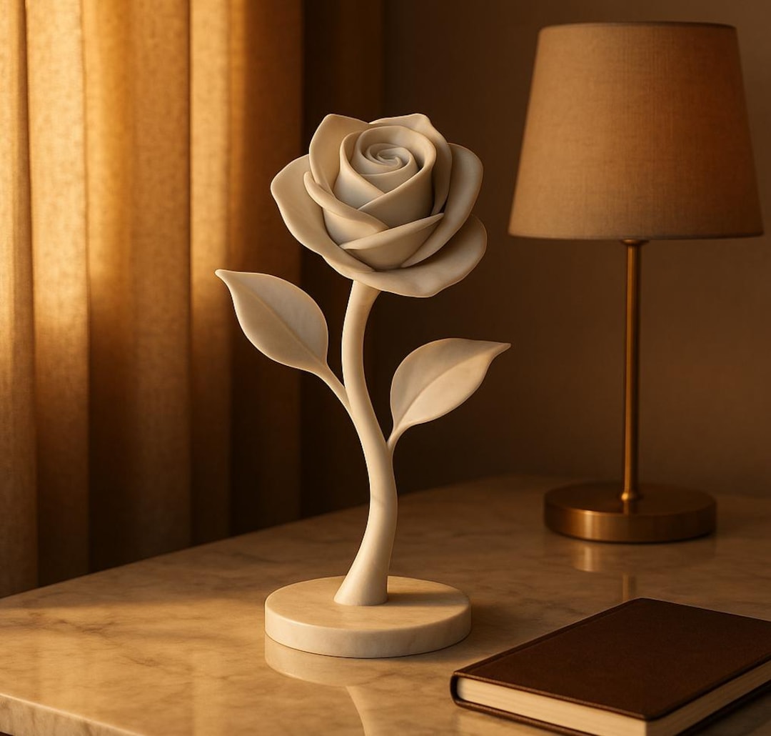 Flower 3D Printable Rose – 3D Digital STL File – Home or Gift - Etsy