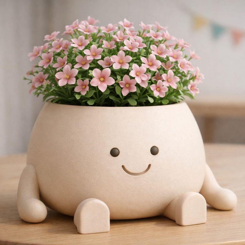 Smiley blumentopf - Etsy.de