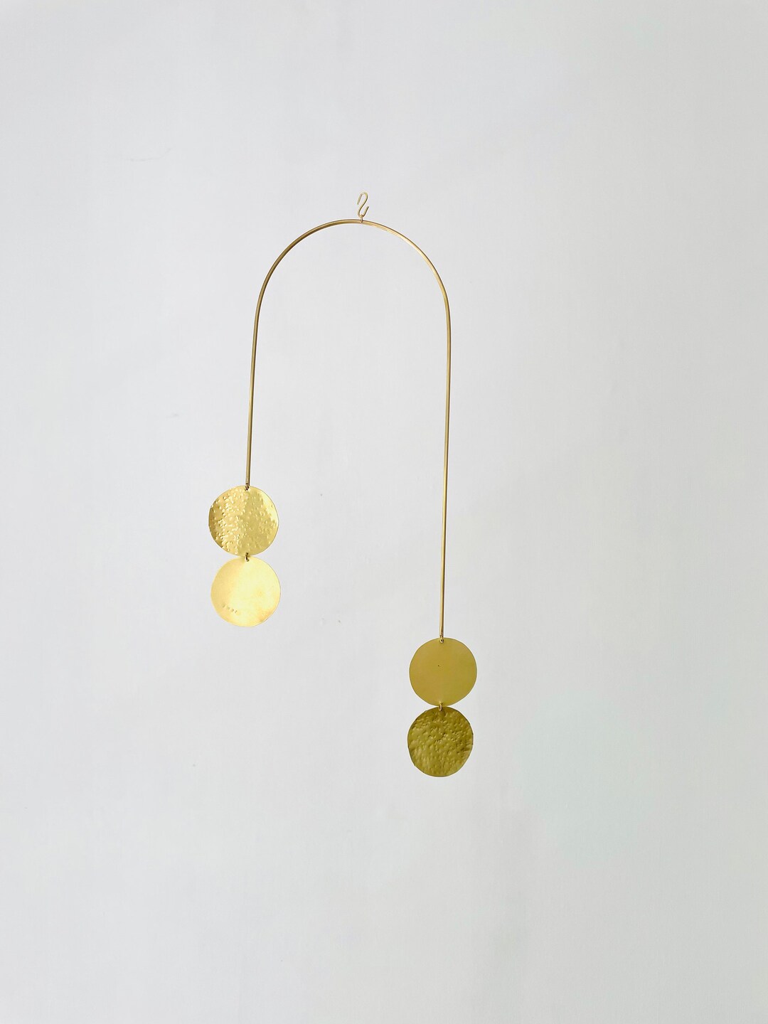 Mobile and Decorative Wall Object, Handmade, in Brass. Model Emetal ...