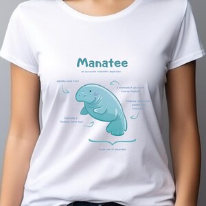 Manatee Shirt! Anatomy of Manatee Shirt, Nature Shirt, Ocean Animals ...