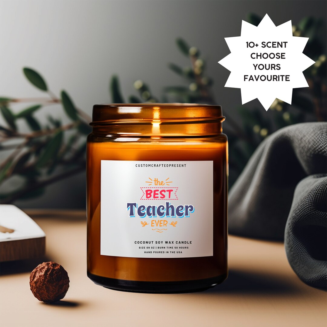 Customized Teacher Gift Personalized Candle for Teacher Candle Gift for ...