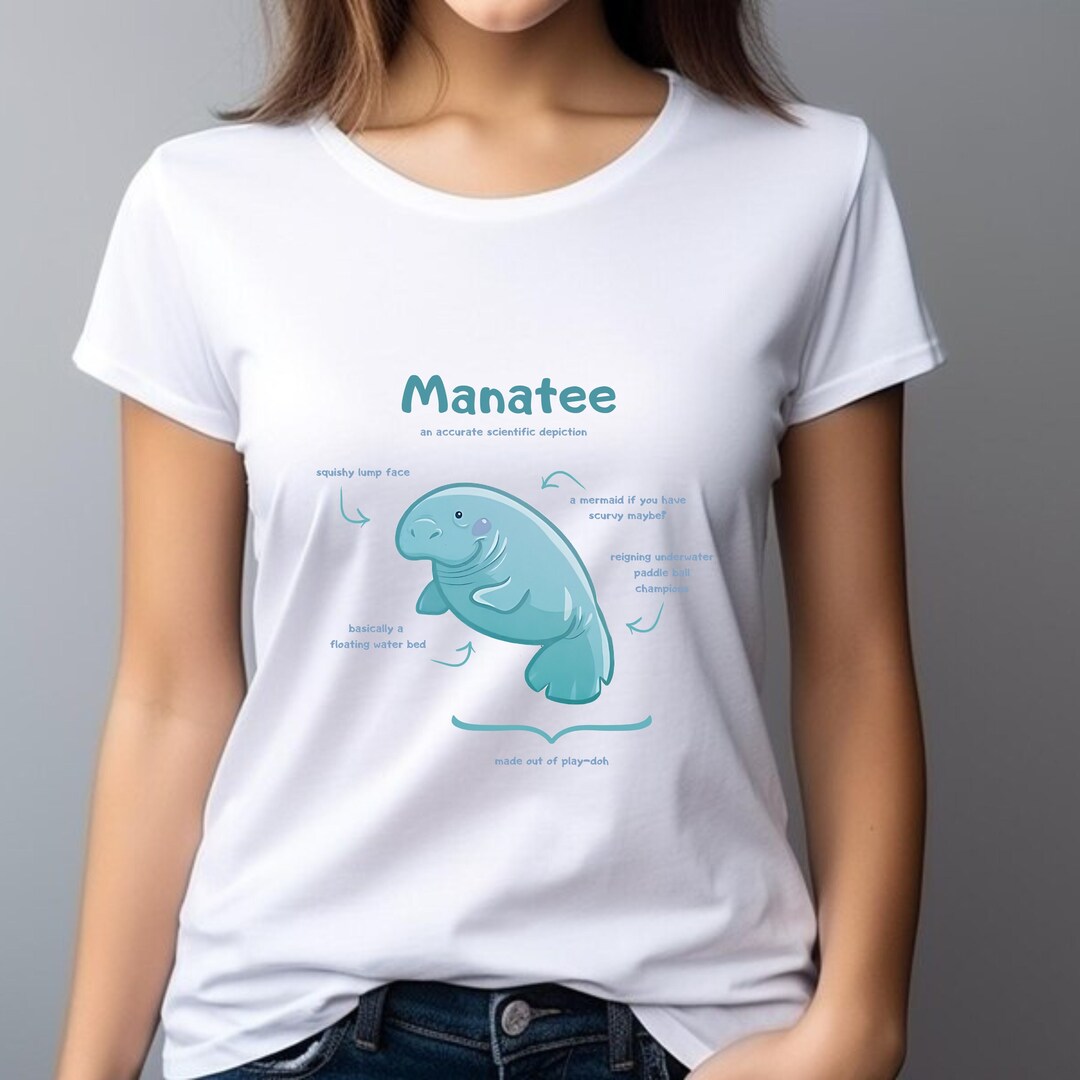 Manatee Shirt! Anatomy of Manatee Shirt, Nature Shirt, Ocean Animals ...
