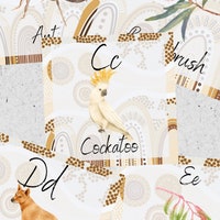 Number Flash Card | Aboriginal Art Educational Illustrative Flashcards ...