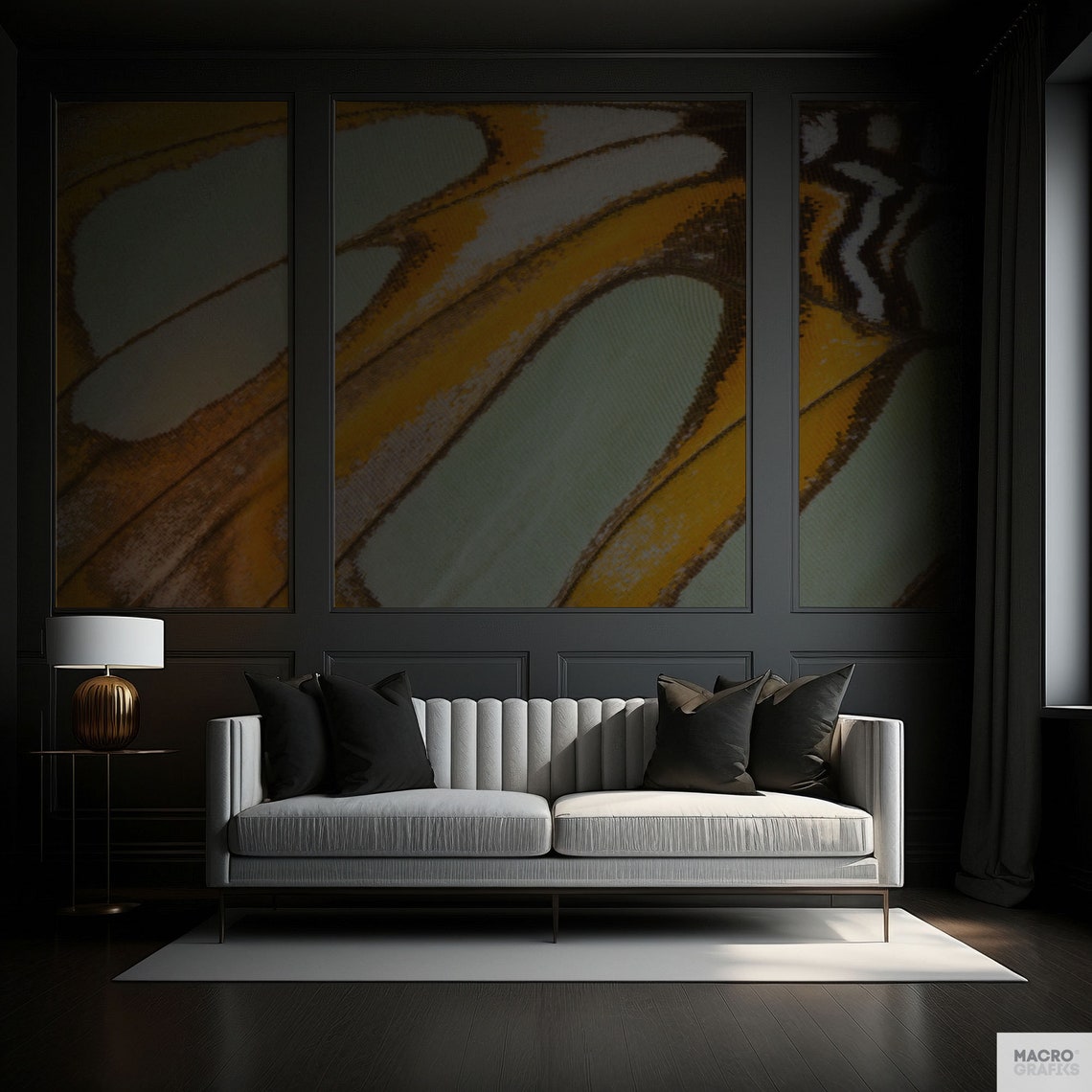 Butterfly Wallpaper, Butterfly Wing Wall Mural for Hotel Decor or ...