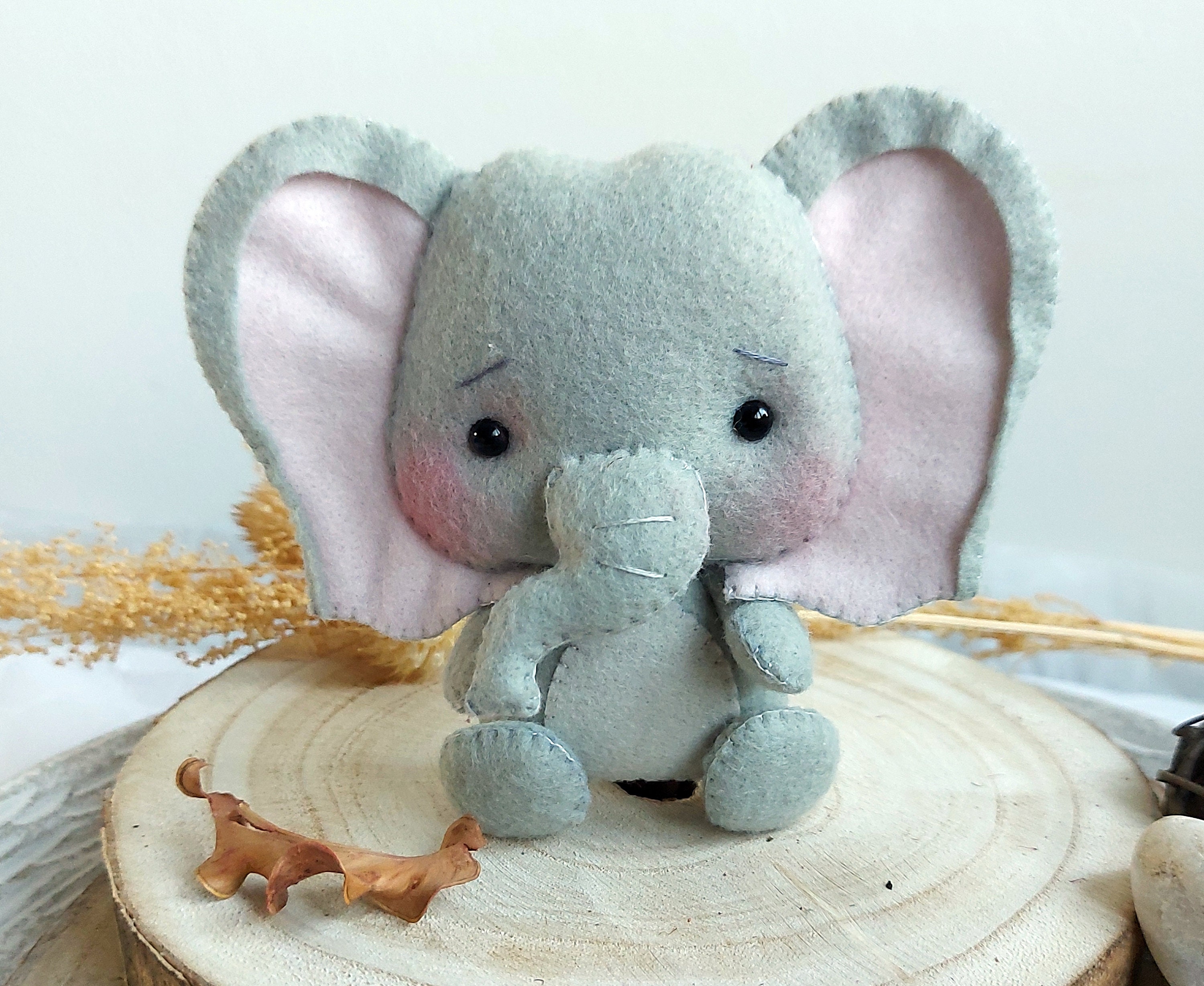 Felt Elephants PDF Pattern pdf Sewing Pattern, Woodland Animals ...