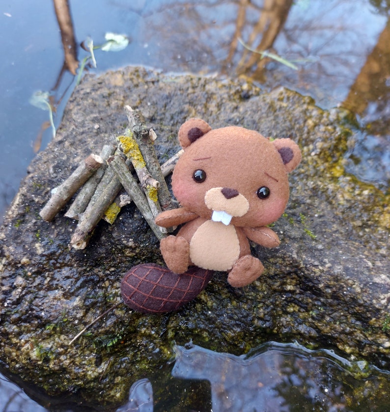 Felt Beavers PDF Pattern pdf sewing pattern, woodland animals, digital downloads pattern ...