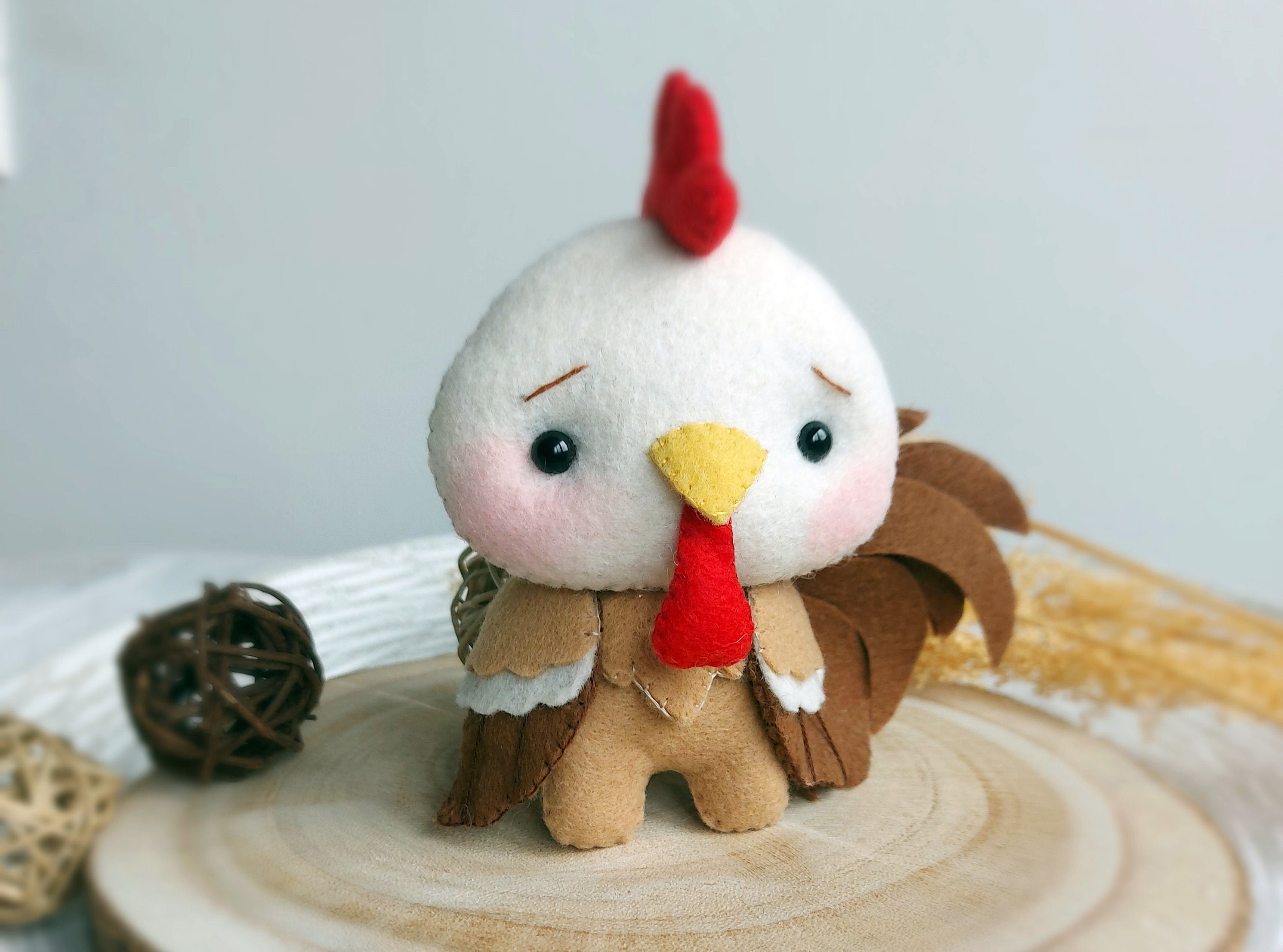 Felt Roosters PDF Pattern pdf Sewing Pattern, Woodland Animals, Digital ...