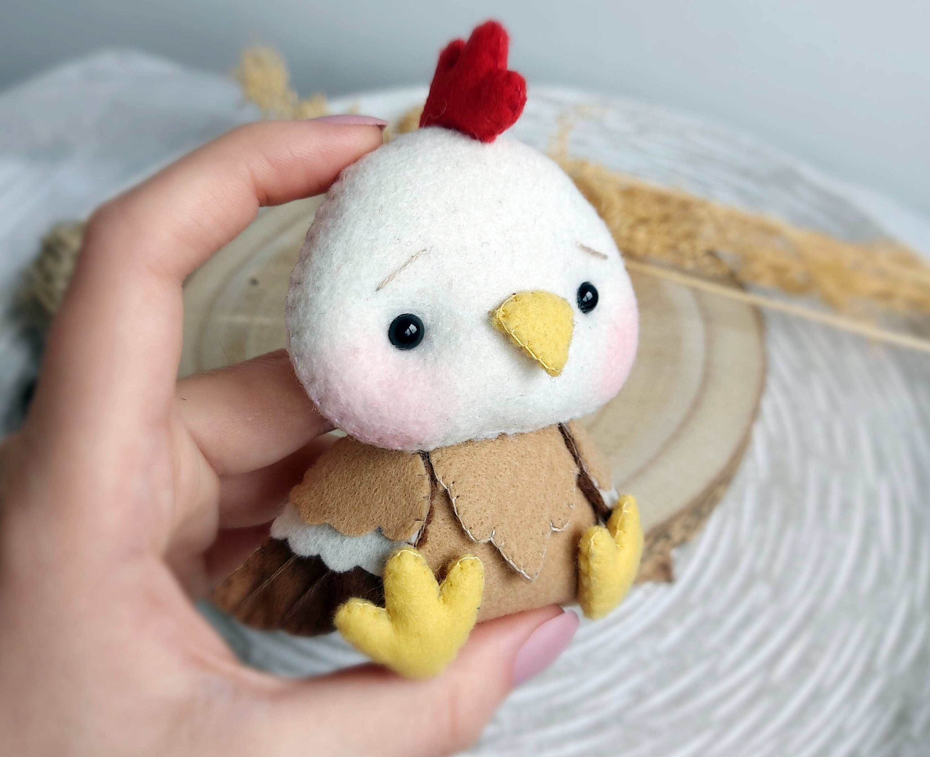 Felt Hens PDF Pattern pdf Sewing Pattern, Woodland Animals, Digital ...