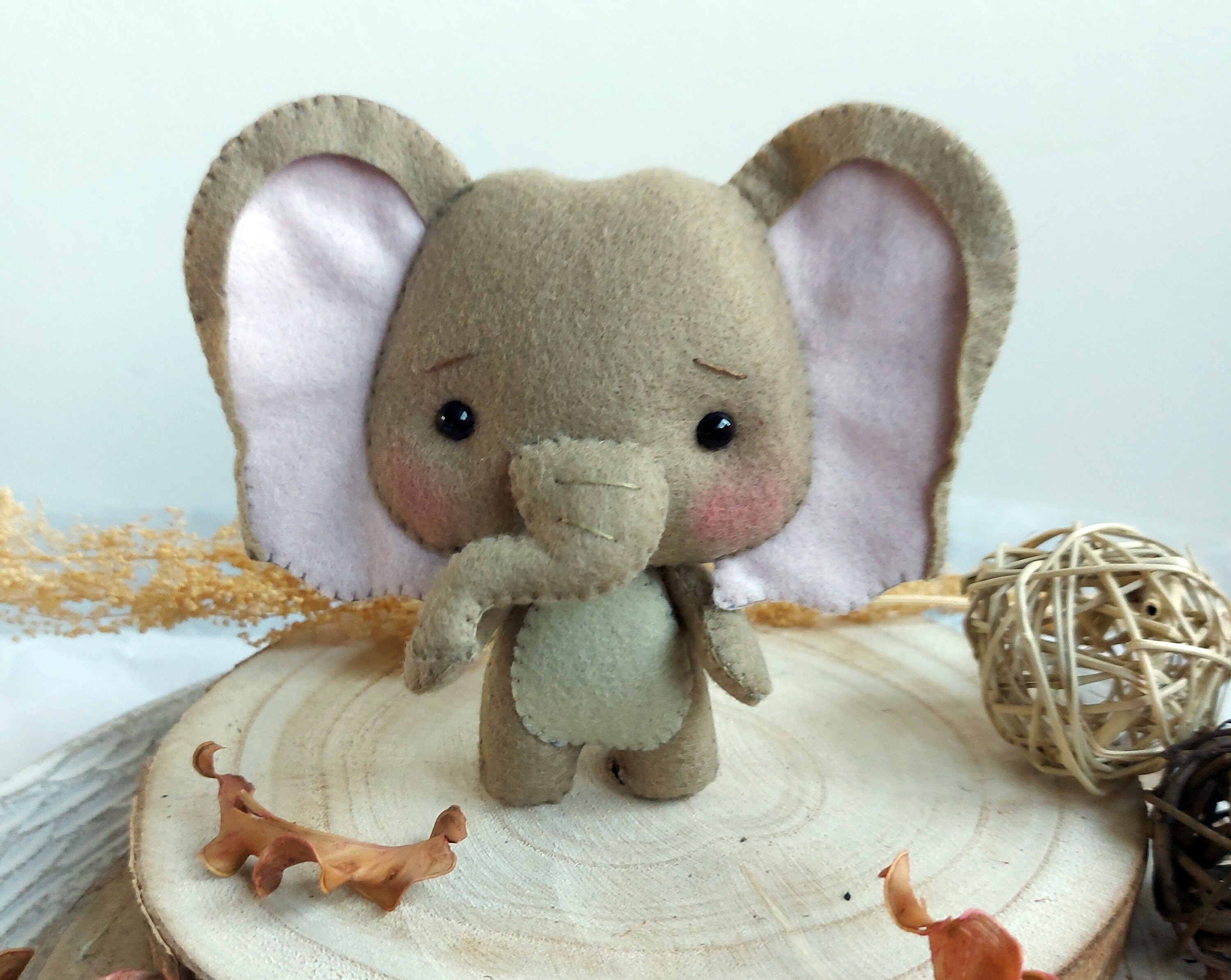 Felt Elephants PDF Pattern pdf Sewing Pattern, Woodland Animals ...