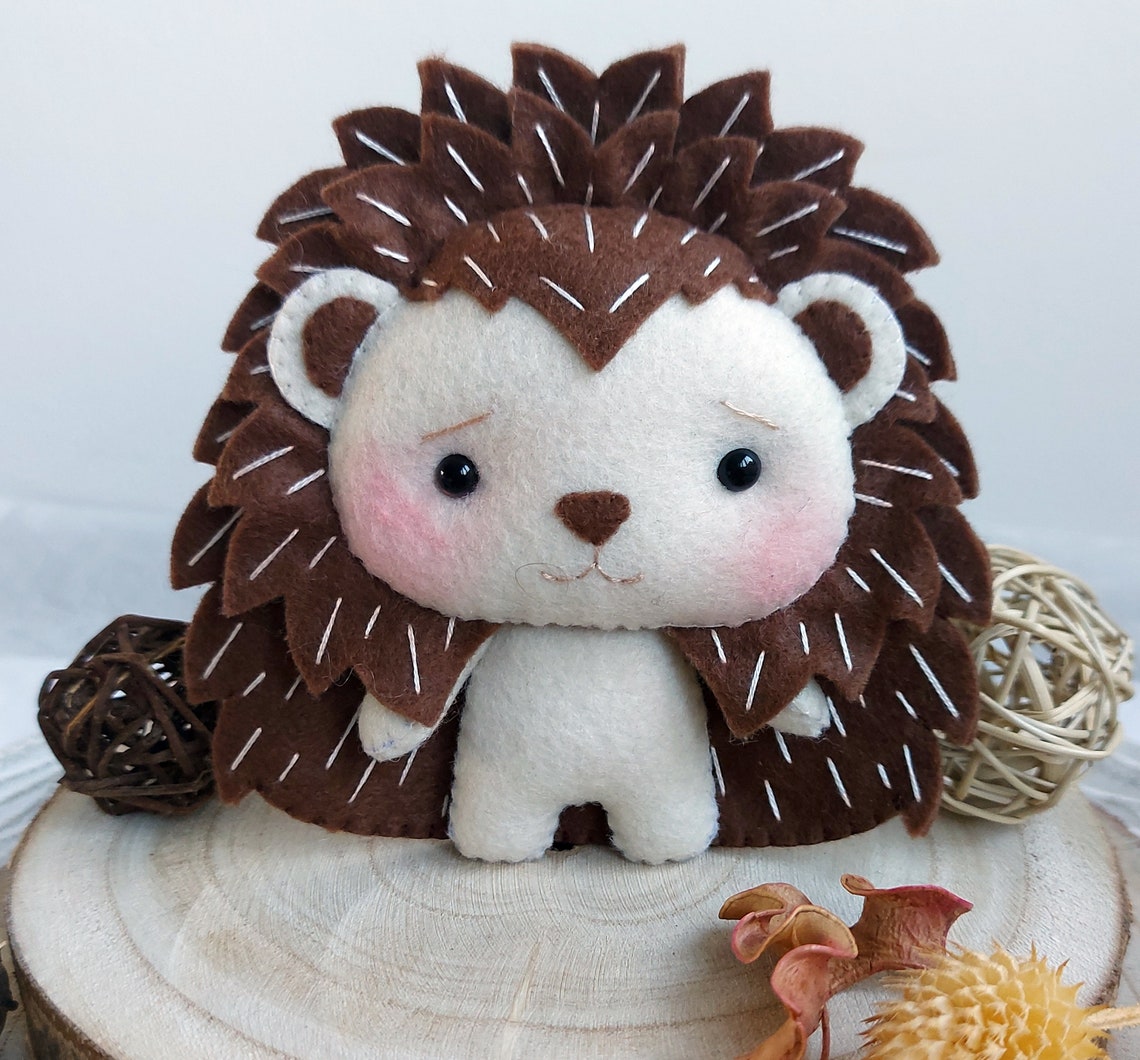 Felt Hedgehogs PDF Pattern pdf sewing pattern, woodland animals ...