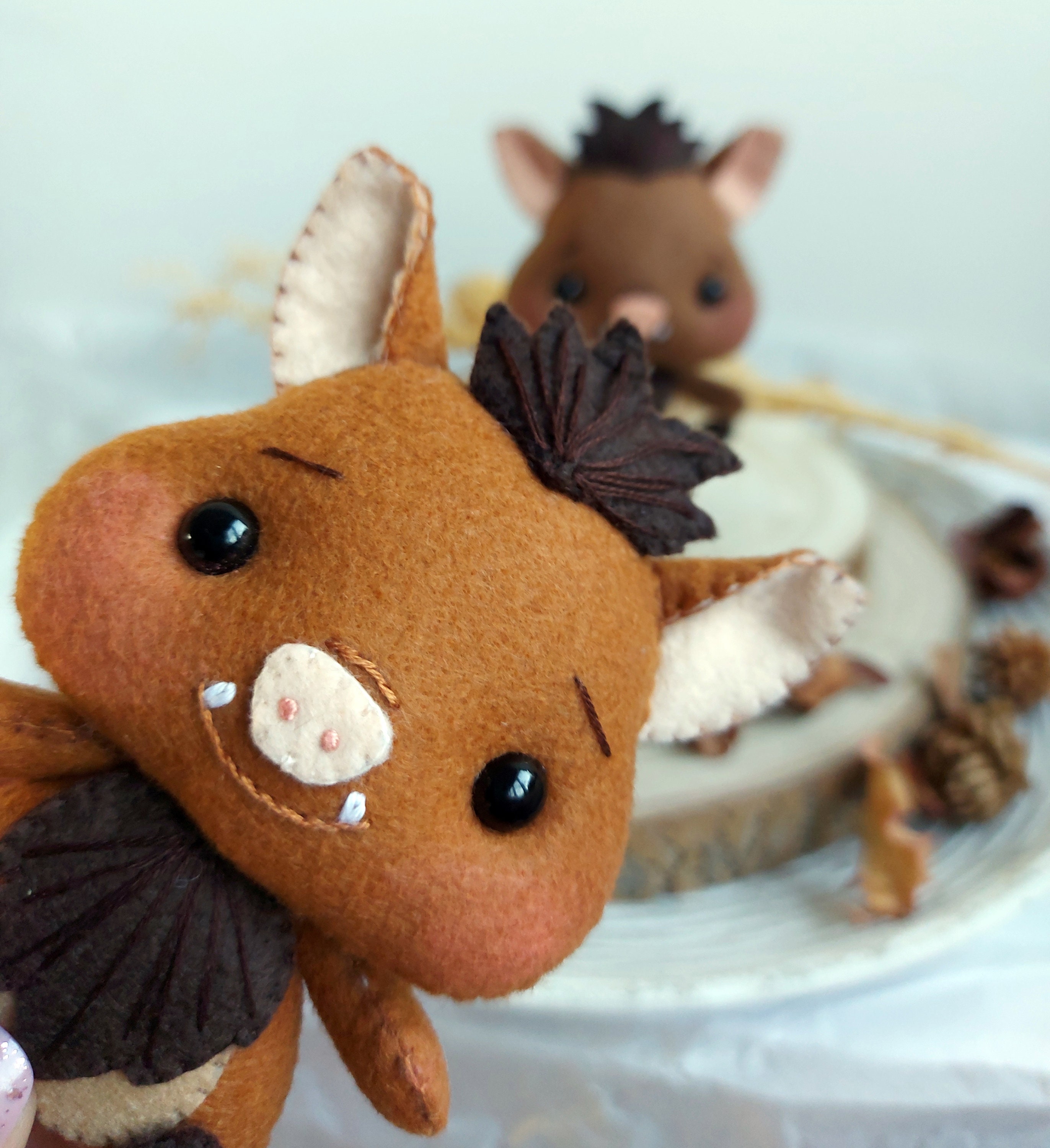 Felt Boars PDF Pattern pdf Sewing Pattern, Woodland Animals, Digital ...