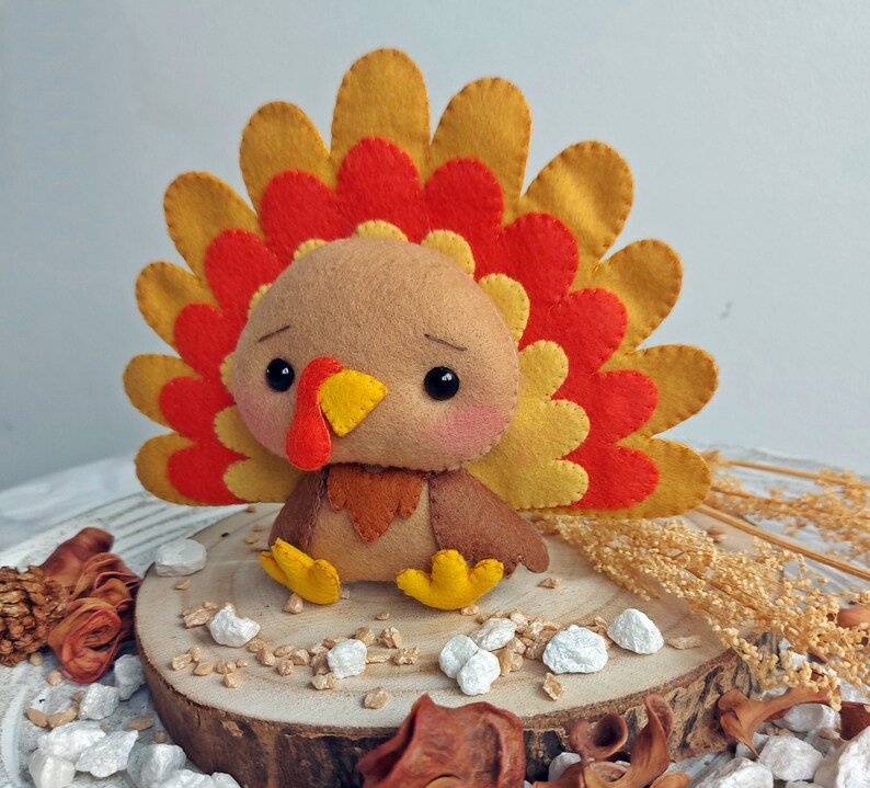 Felt Turkey PDF Pattern pdf sewing pattern, woodland animals, digital ...
