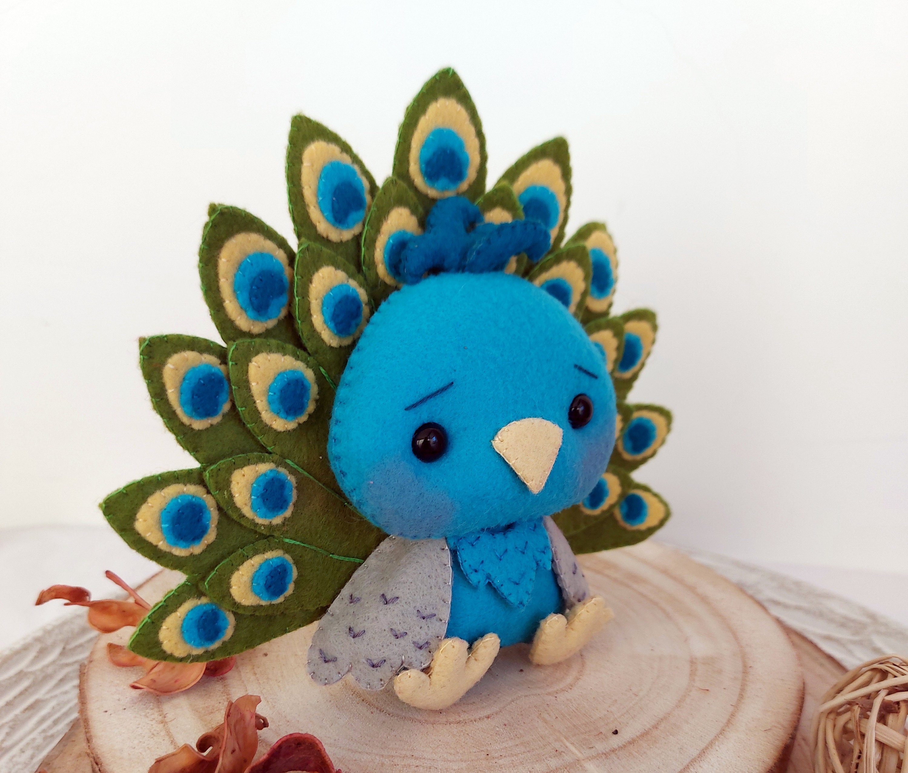 Felt Peacock PDF Pattern pdf Sewing Pattern, Woodland Animals, Digital ...