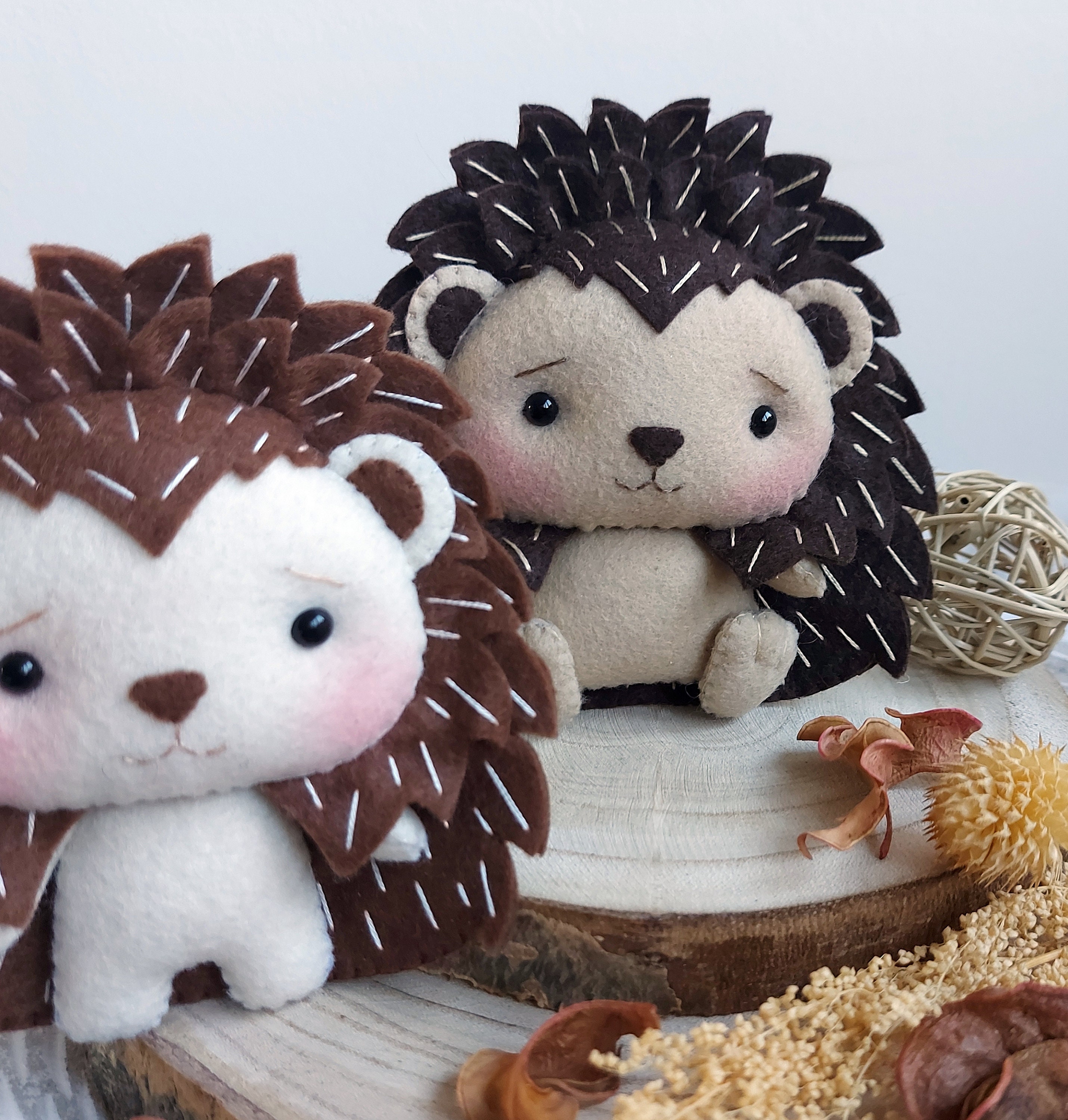 Felt Hedgehogs PDF Pattern pdf sewing pattern, woodland animals, digital downloads pattern ...