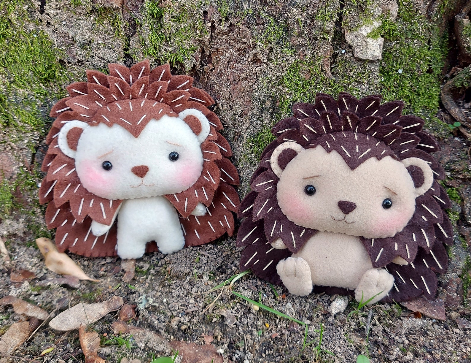 Felt Hedgehogs PDF Pattern pdf sewing pattern, woodland animals ...