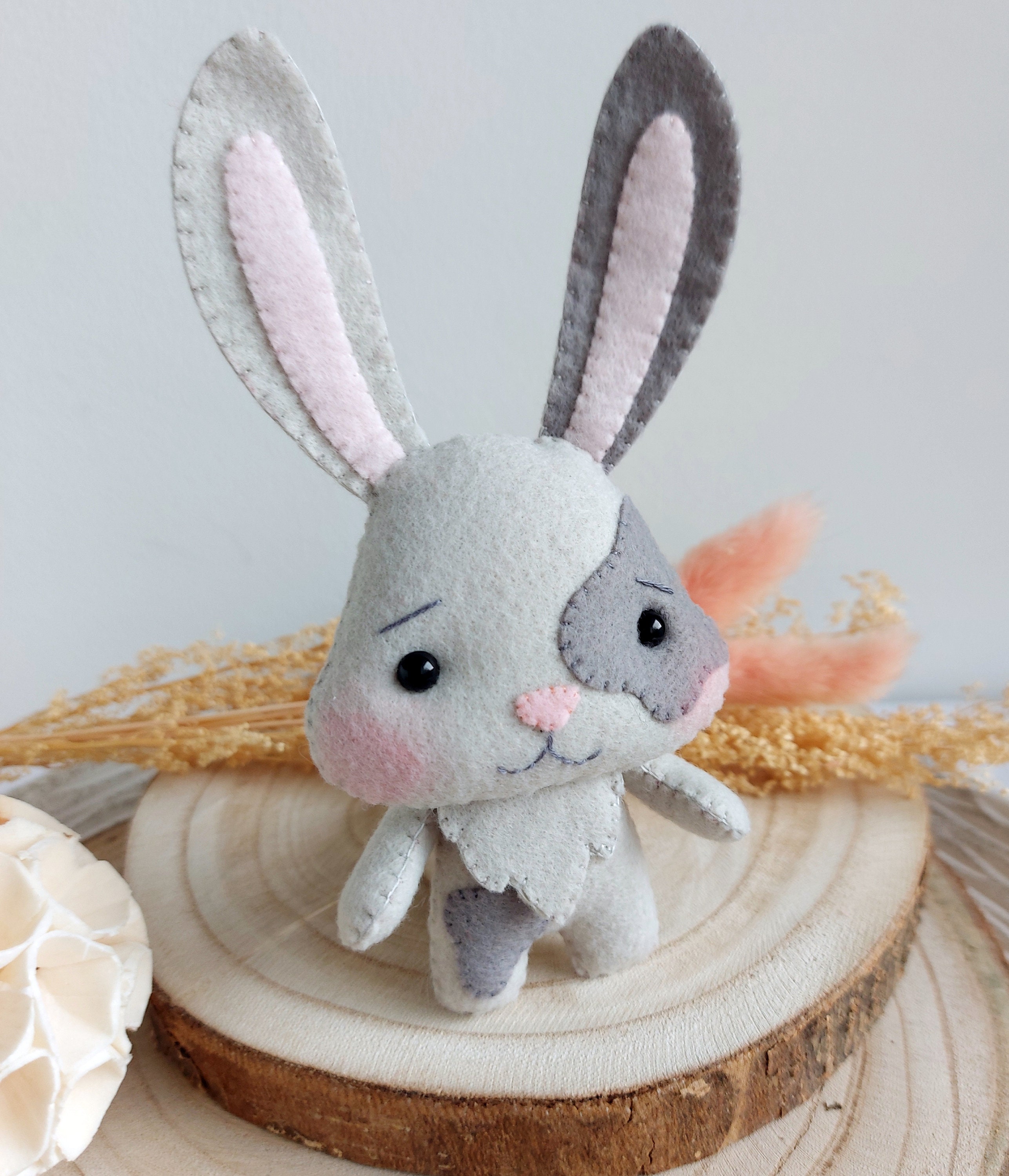 Felt Bunnies PDF Pattern pdf Sewing Pattern, Woodland Animals, Digital ...