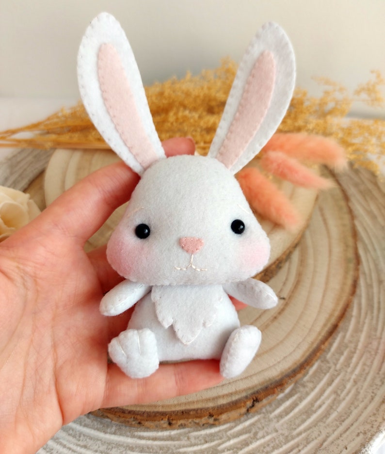 Felt Bunnies PDF Pattern pdf sewing pattern, woodland animals, digital ...