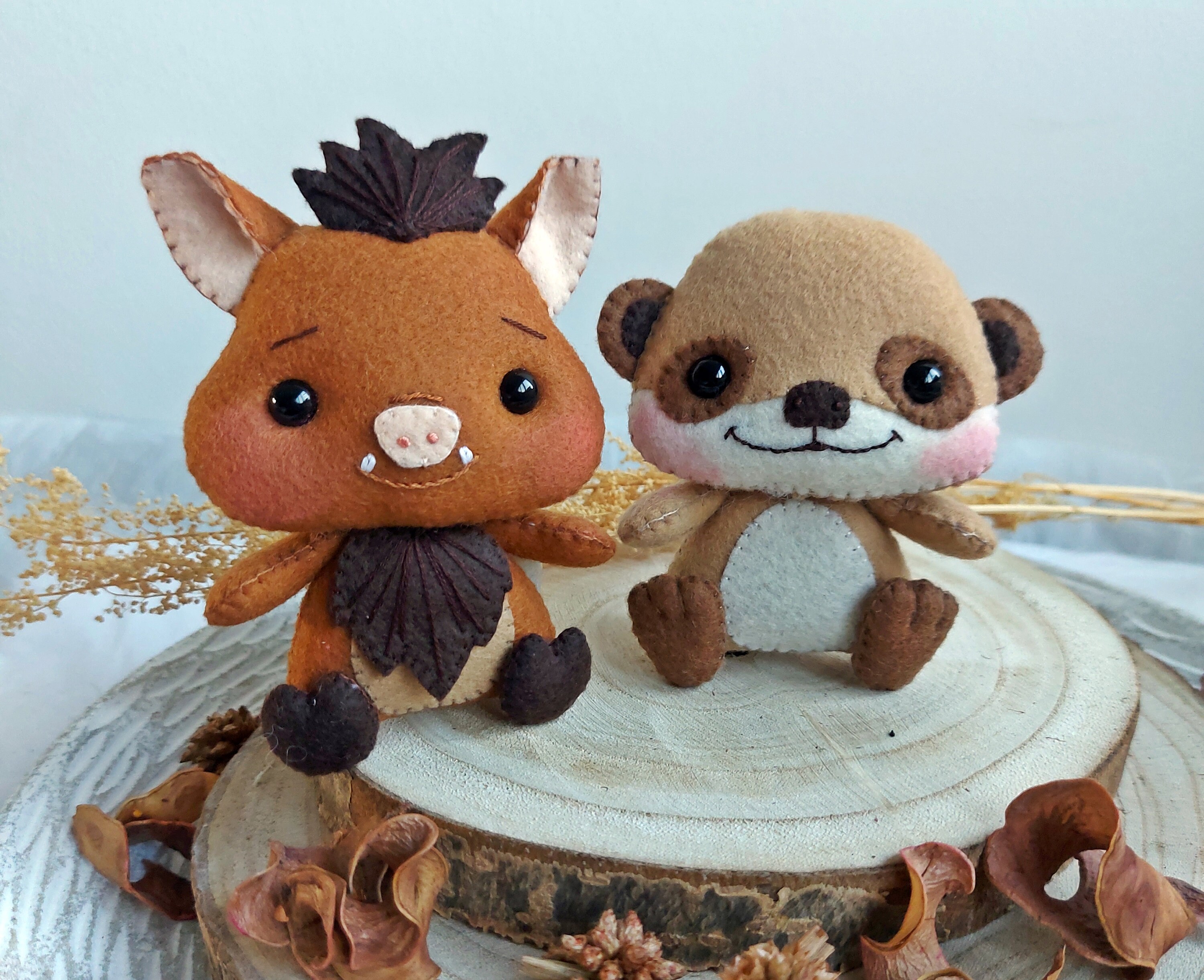 Felt Meerkats PDF Pattern pdf Sewing Pattern, Woodland Animals, Digital Downloads Pattern ...