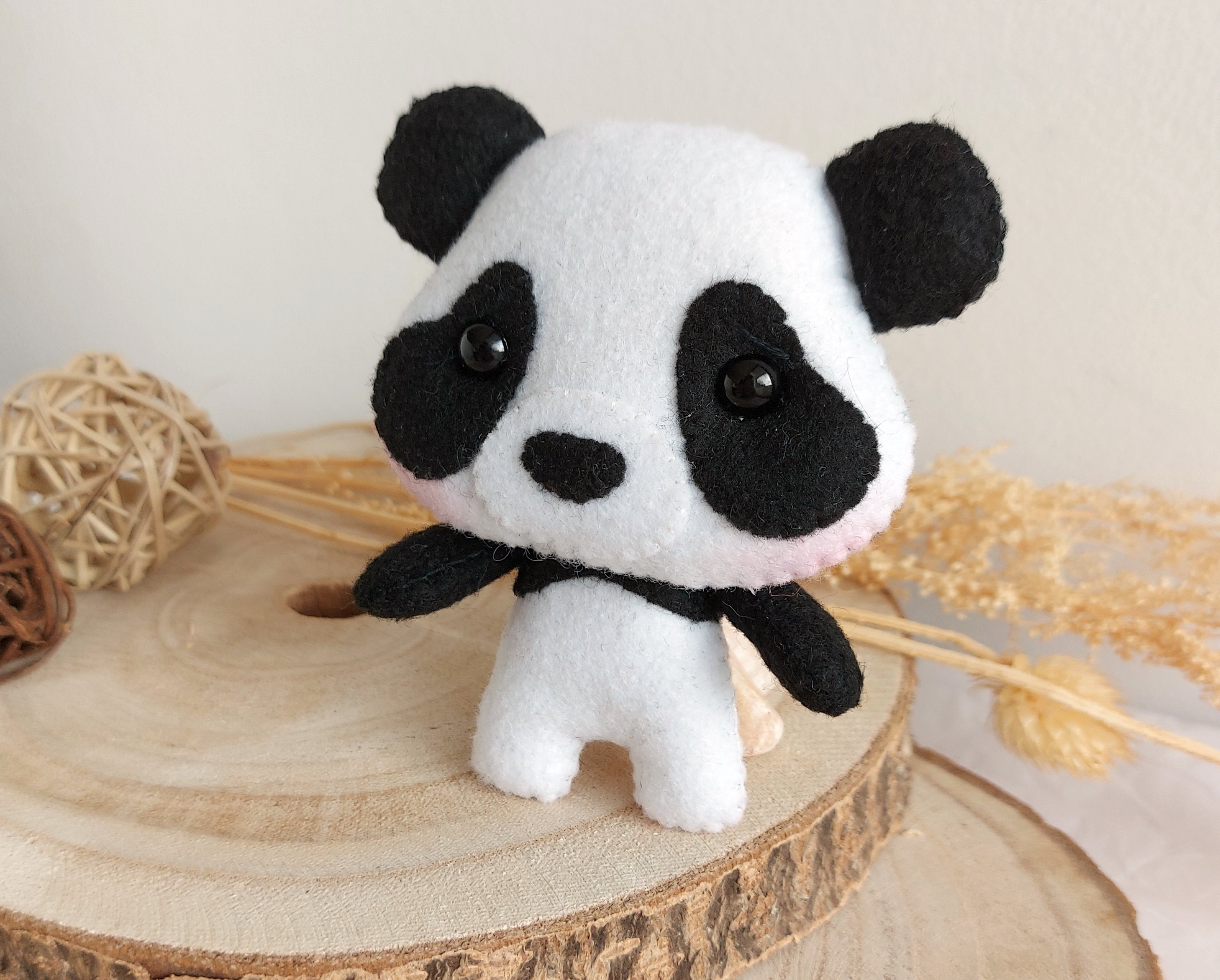 Felt Pandas PDF Pattern pdf Sewing Pattern, Woodland Animals, Digital ...