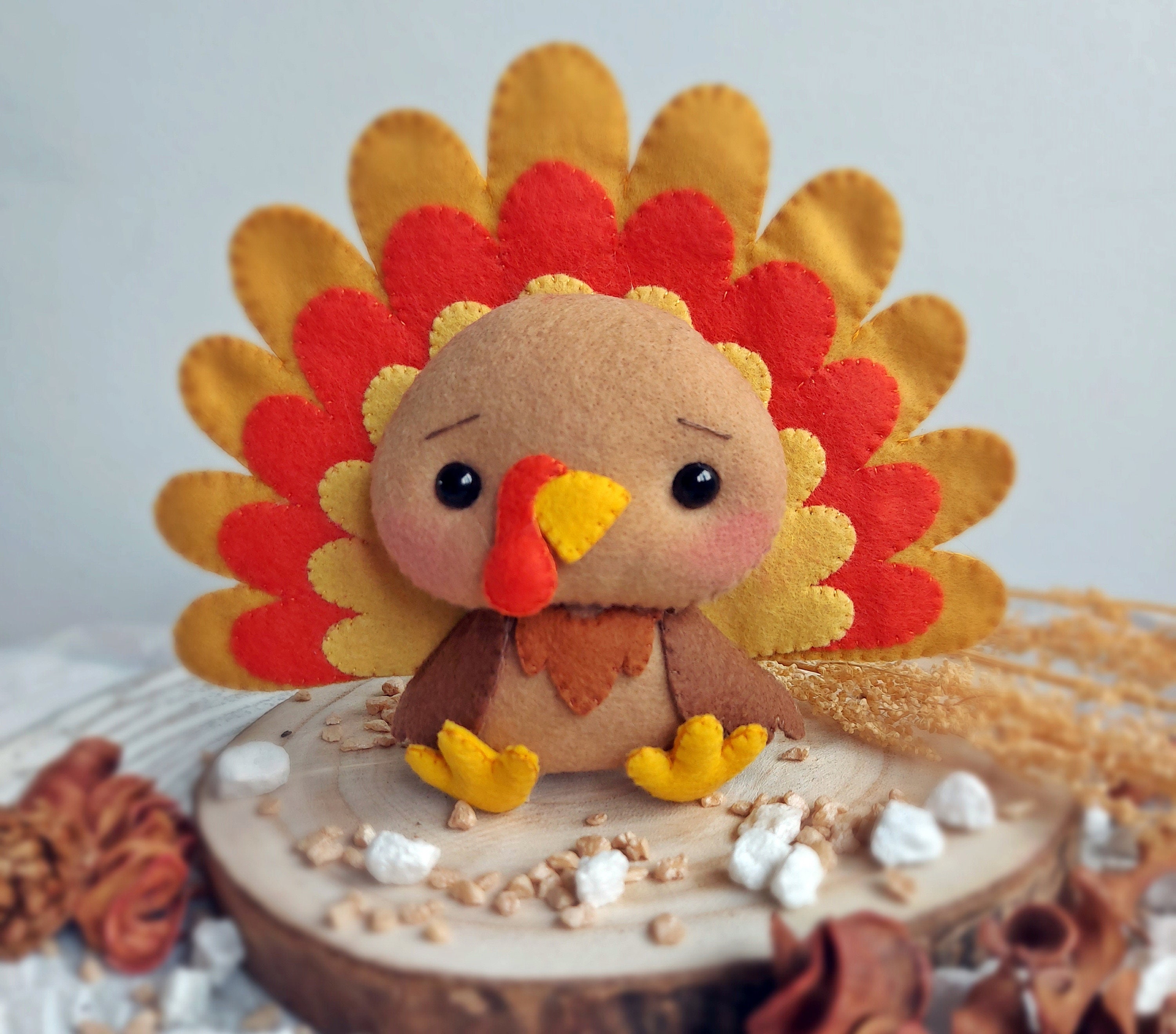 Felt Turkey PDF Pattern pdf Sewing Pattern, Woodland Animals, Digital ...