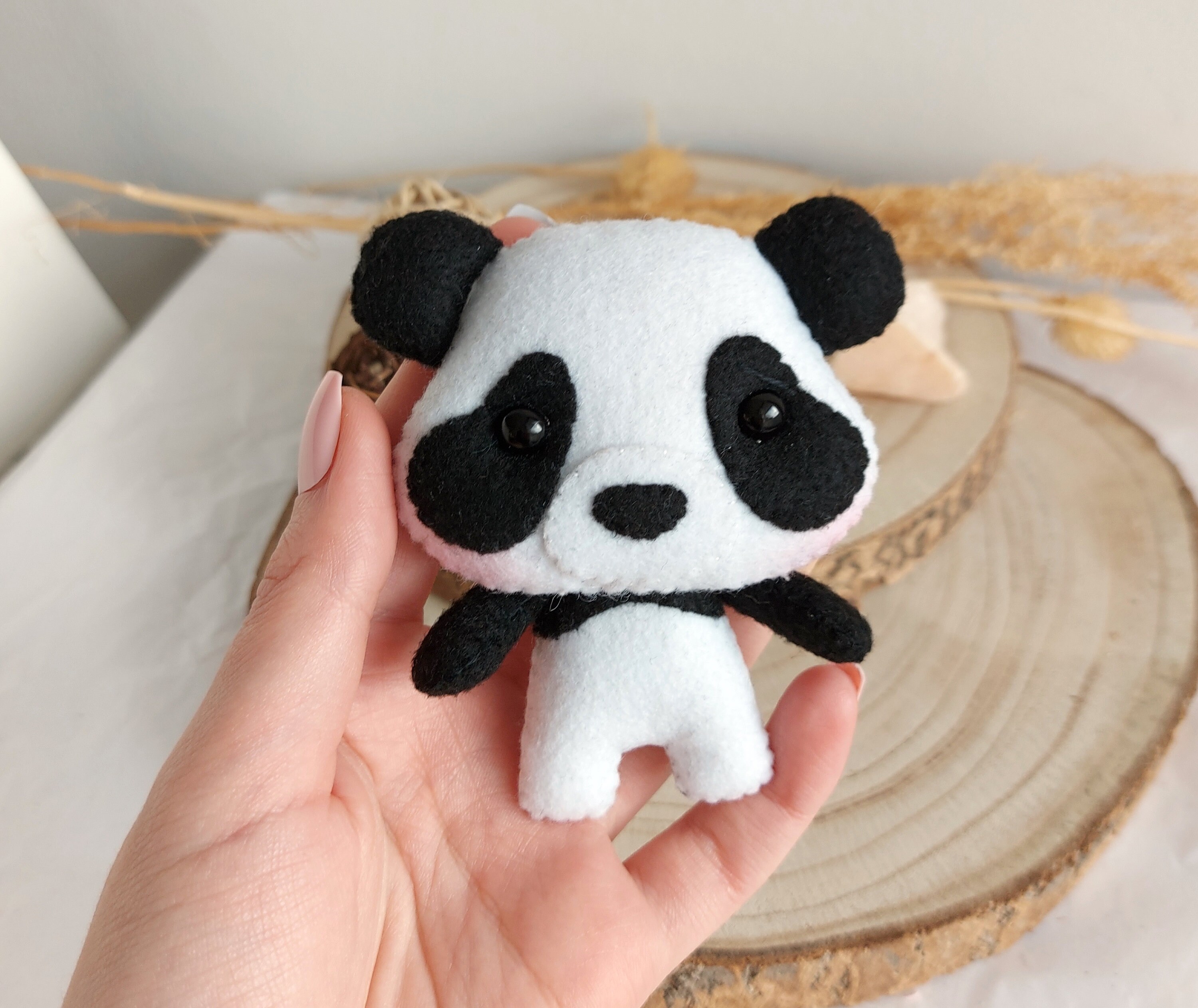 Felt Pandas PDF Pattern pdf Sewing Pattern, Woodland Animals, Digital ...