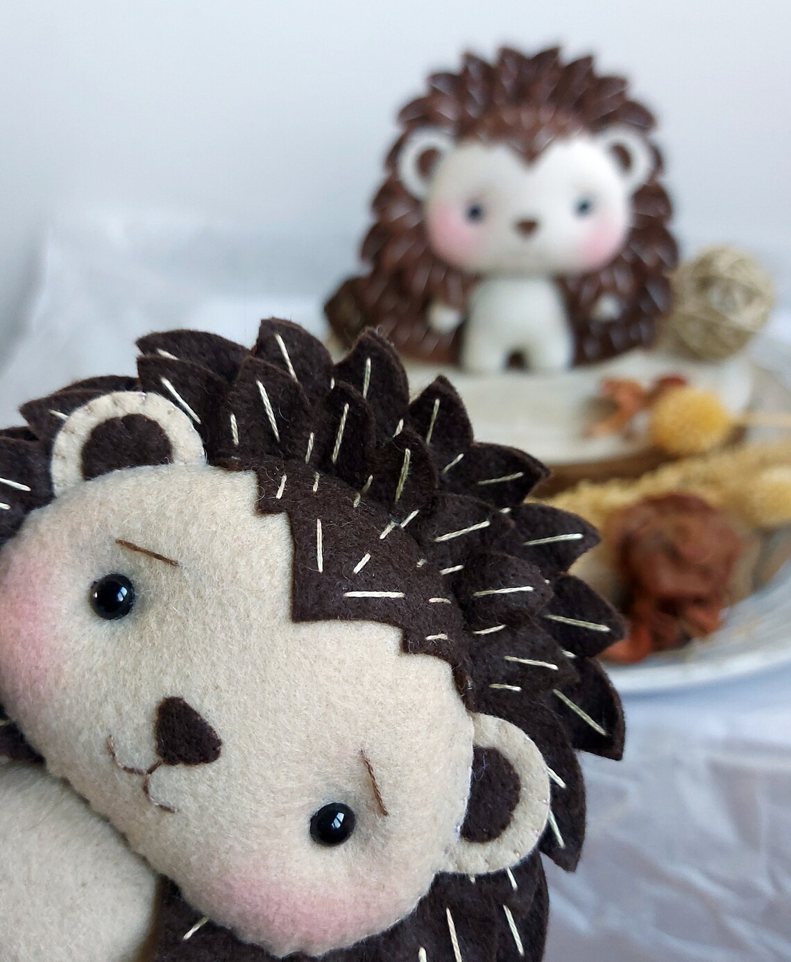 Felt Hedgehogs PDF Pattern pdf sewing pattern, woodland animals ...
