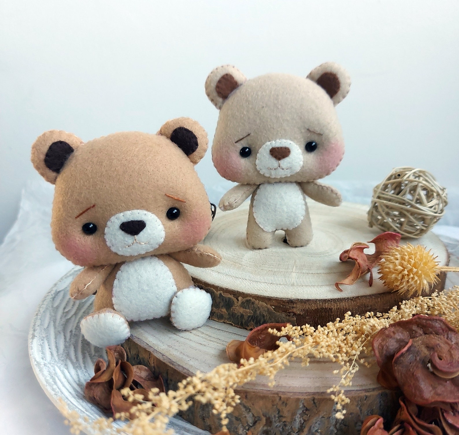 Felt Bears PDF Pattern pdf Sewing Pattern, Woodland Animals, Digital Downloads Pattern ...