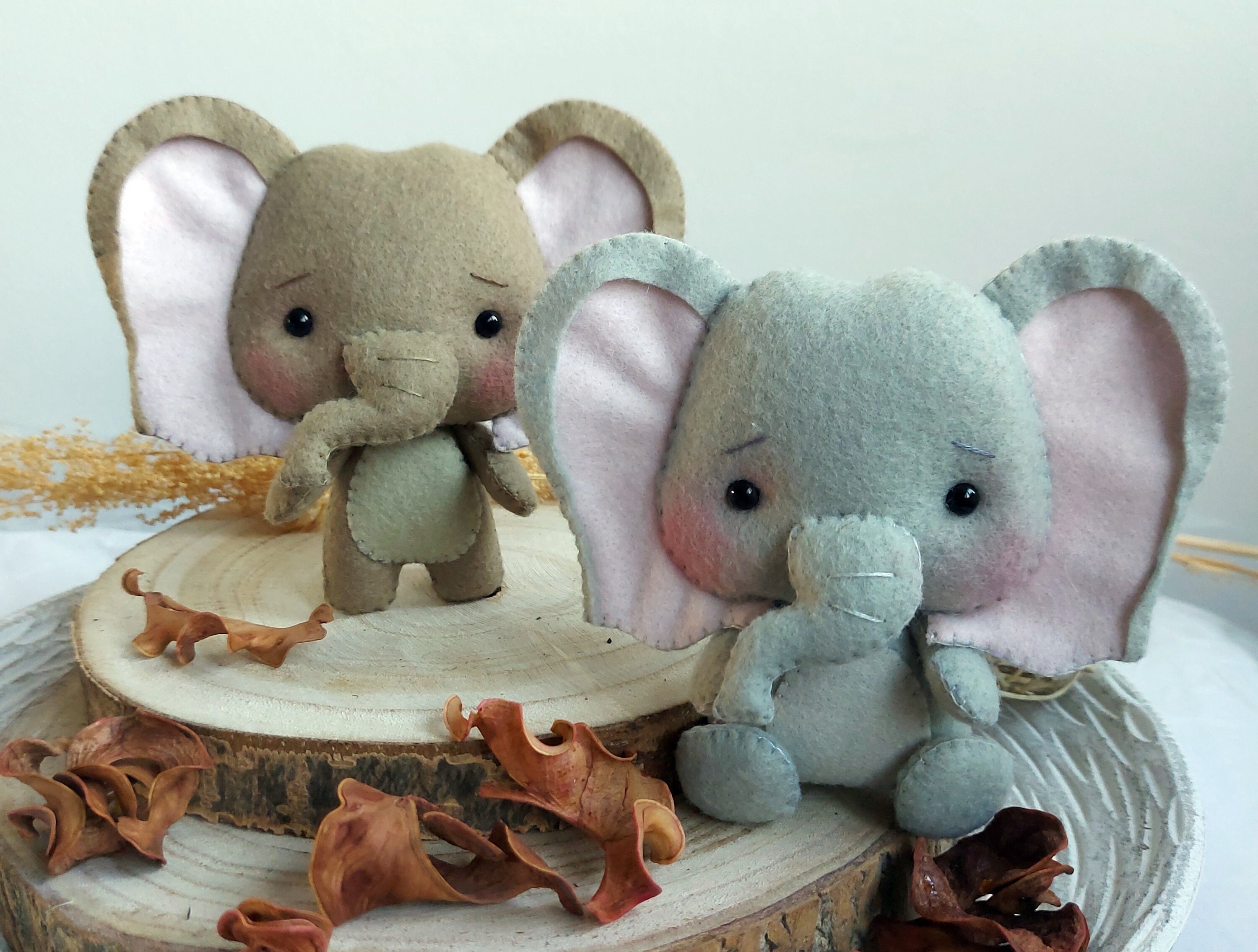 Felt Elephants PDF Pattern pdf Sewing Pattern, Woodland Animals ...