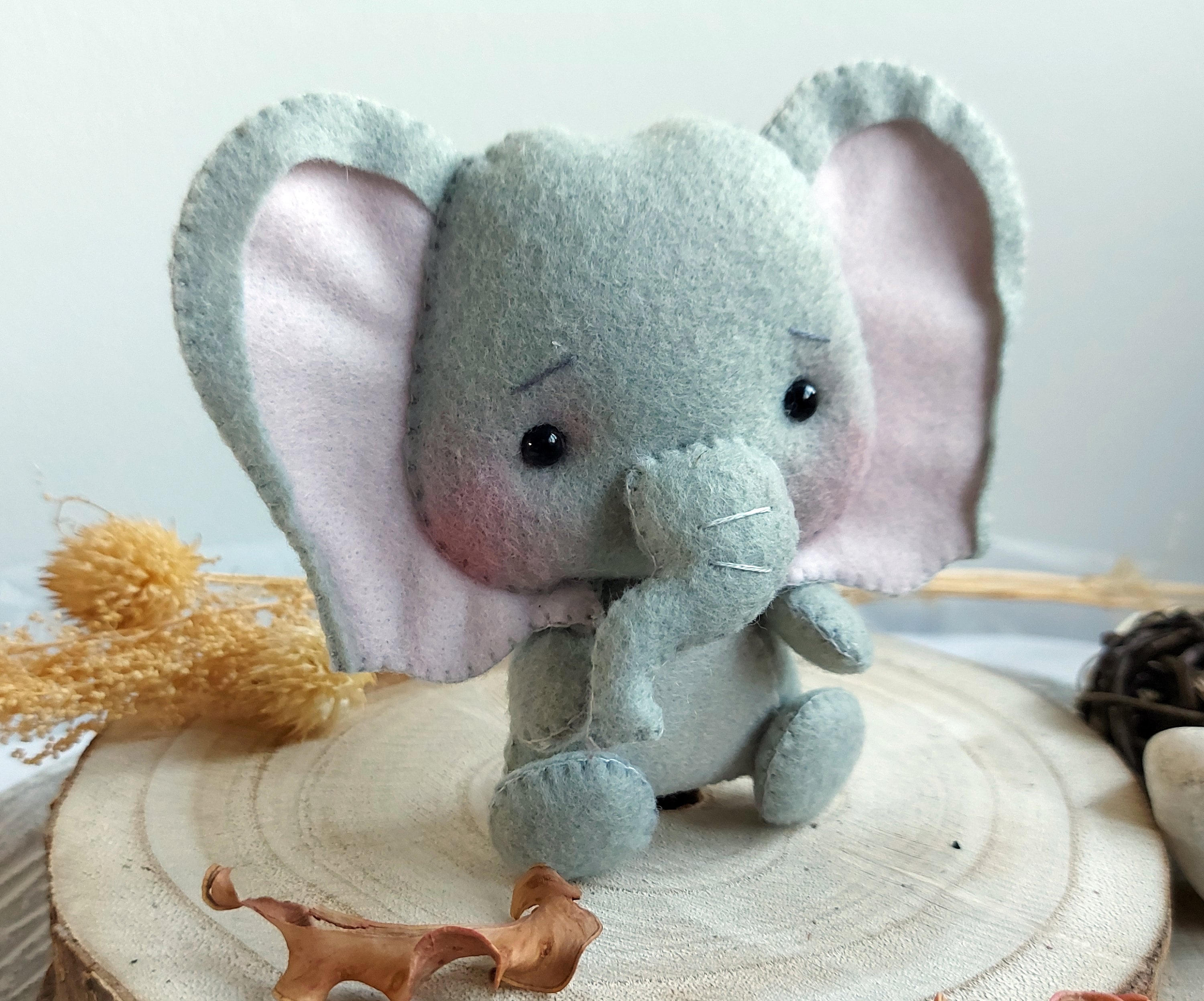 Felt Elephants PDF Pattern pdf Sewing Pattern, Woodland Animals ...